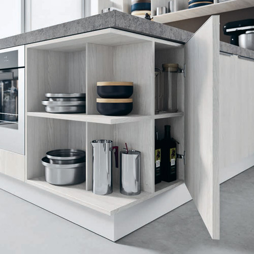 Base unit with lateral open compartment - Prestige Designs
